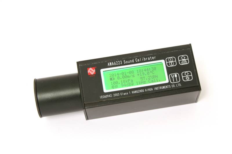 Sound level calibrator AWA multi level class 1 74dB 84dB 94dB 104dB